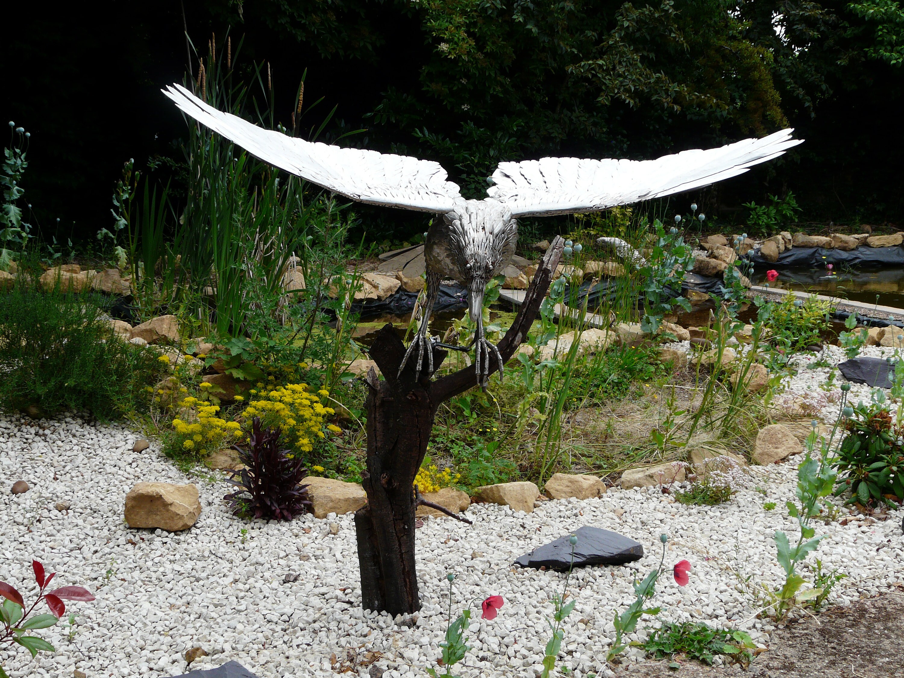 Stainless Steel Raven Sculpture - Etsy