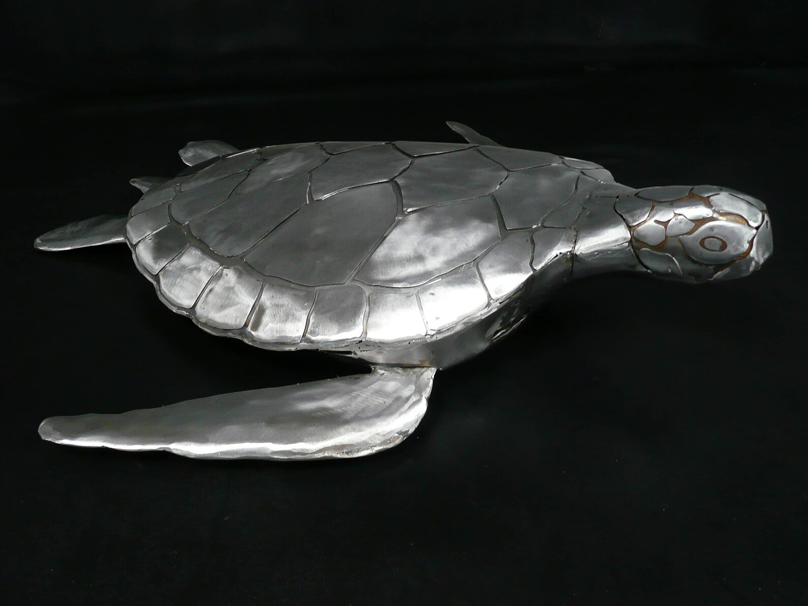 Handmade Welded Sea Turtle Sculpture - Etsy