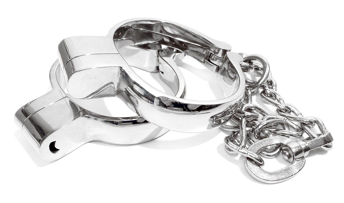Leg Irons with Chain Leg Cuffs BDSM Fetish Cuffs Stainless | Etsy