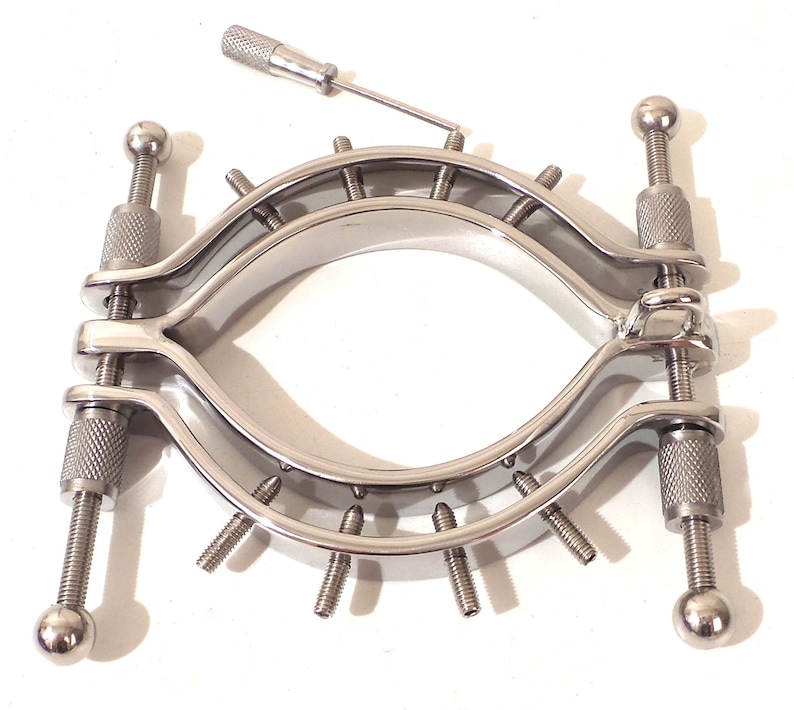 Spiked Pussy Clamp Labia Clamp With Ring Stainless Spreader Etsy