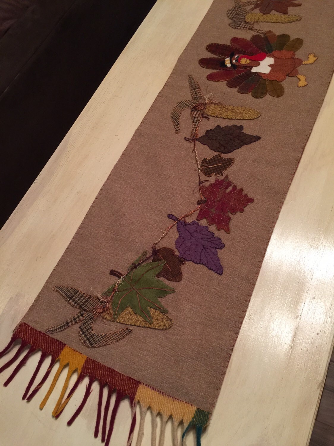 Turkey Tom Garland Wool Appliqué Kit - Etsy