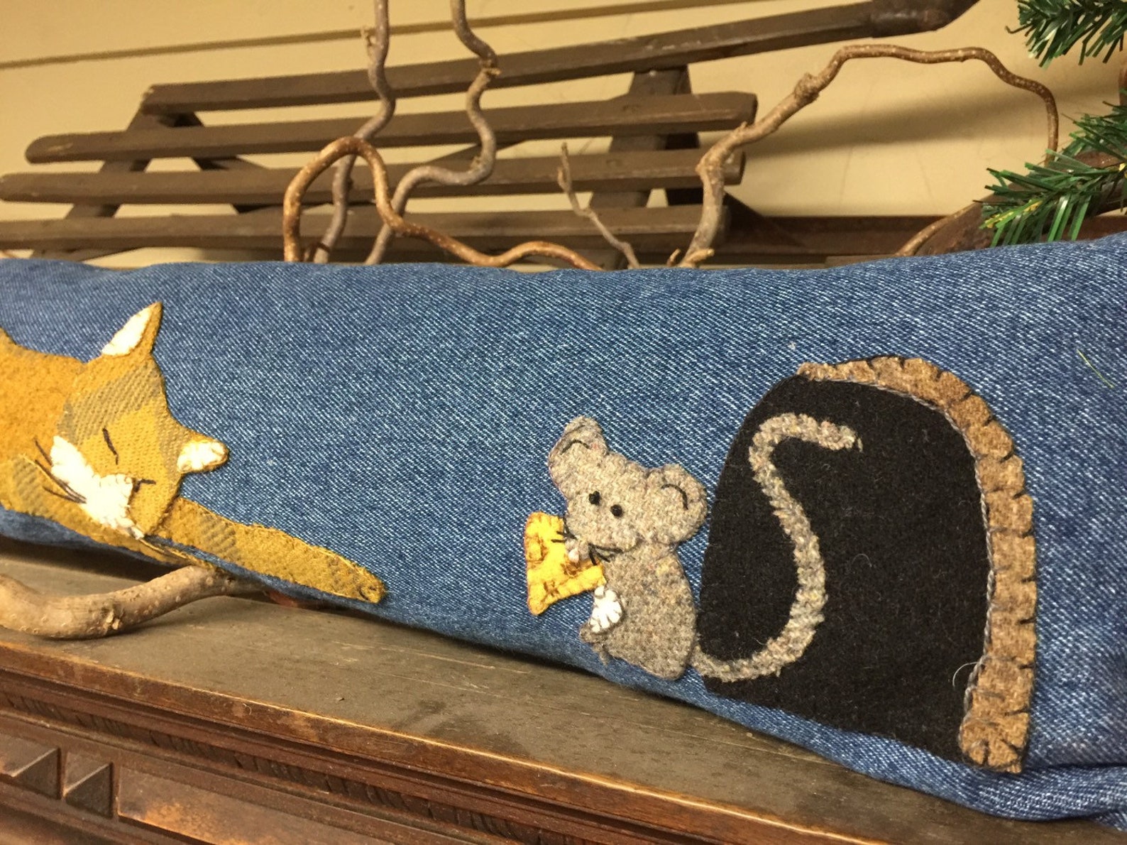 PDF Pattern Only catnap Wool Applique - Etsy