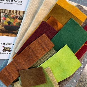 Bowl Full of Autumn Wool Appliqué Kit Includes Pattern - Etsy