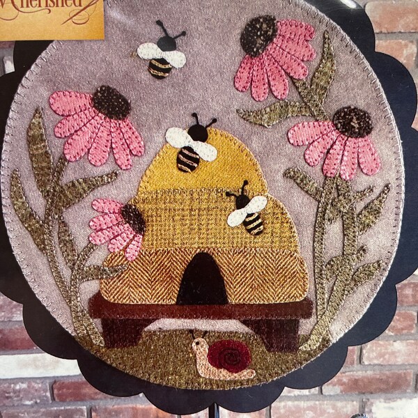 Wool Applique Bunny - Etsy