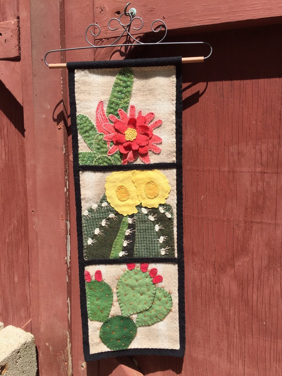 Cactus Garden Wool Applique Kit | Etsy