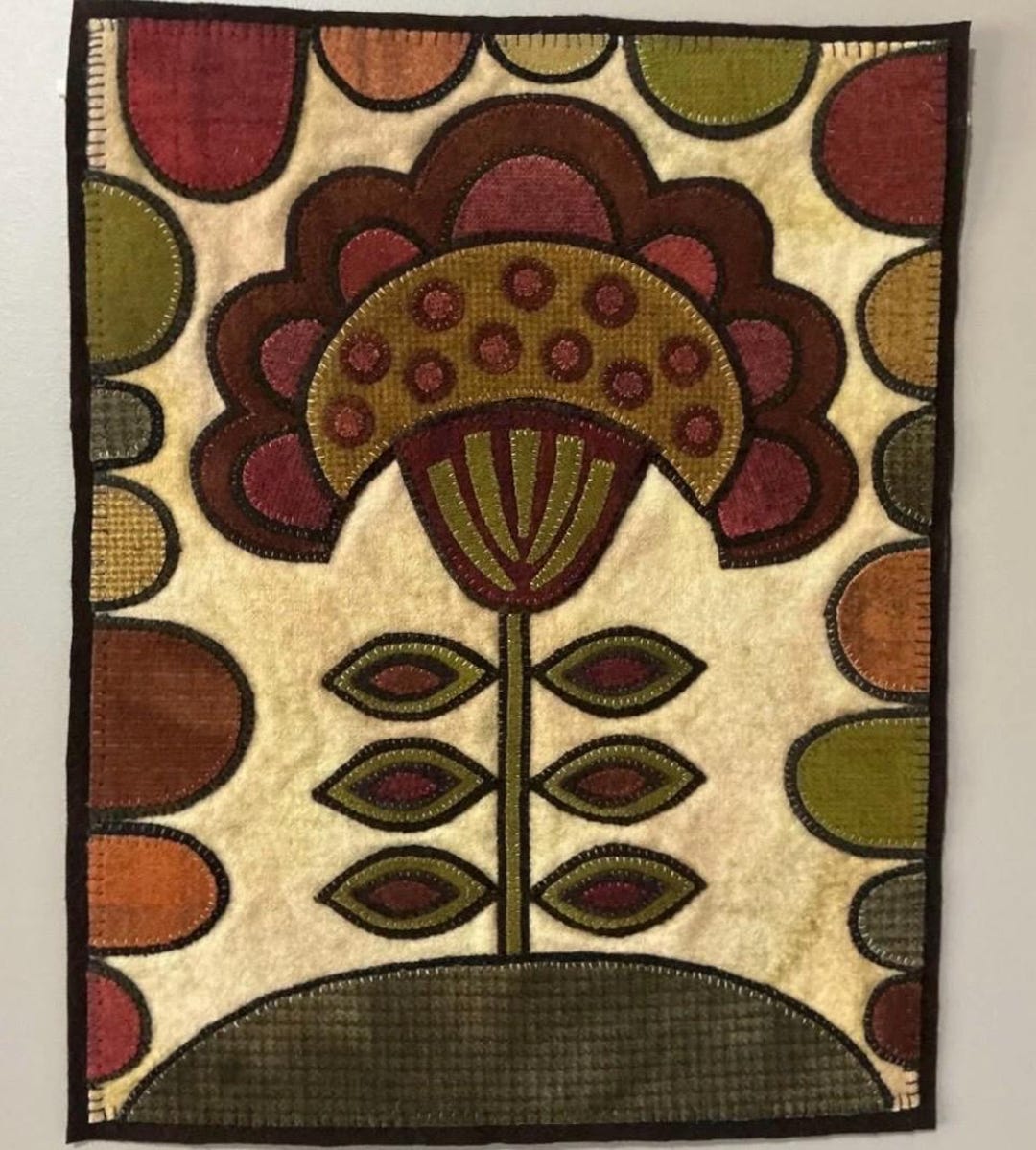 Pattern Only! Prim Posey Wool Applique Includes Pattern - Etsy