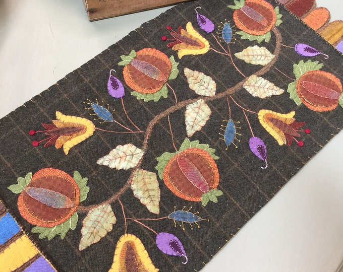 Autumn Colors Table Runner Wool Applique Kit - Etsy