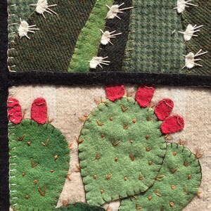 Cactus Garden Wool Applique Kit - Etsy