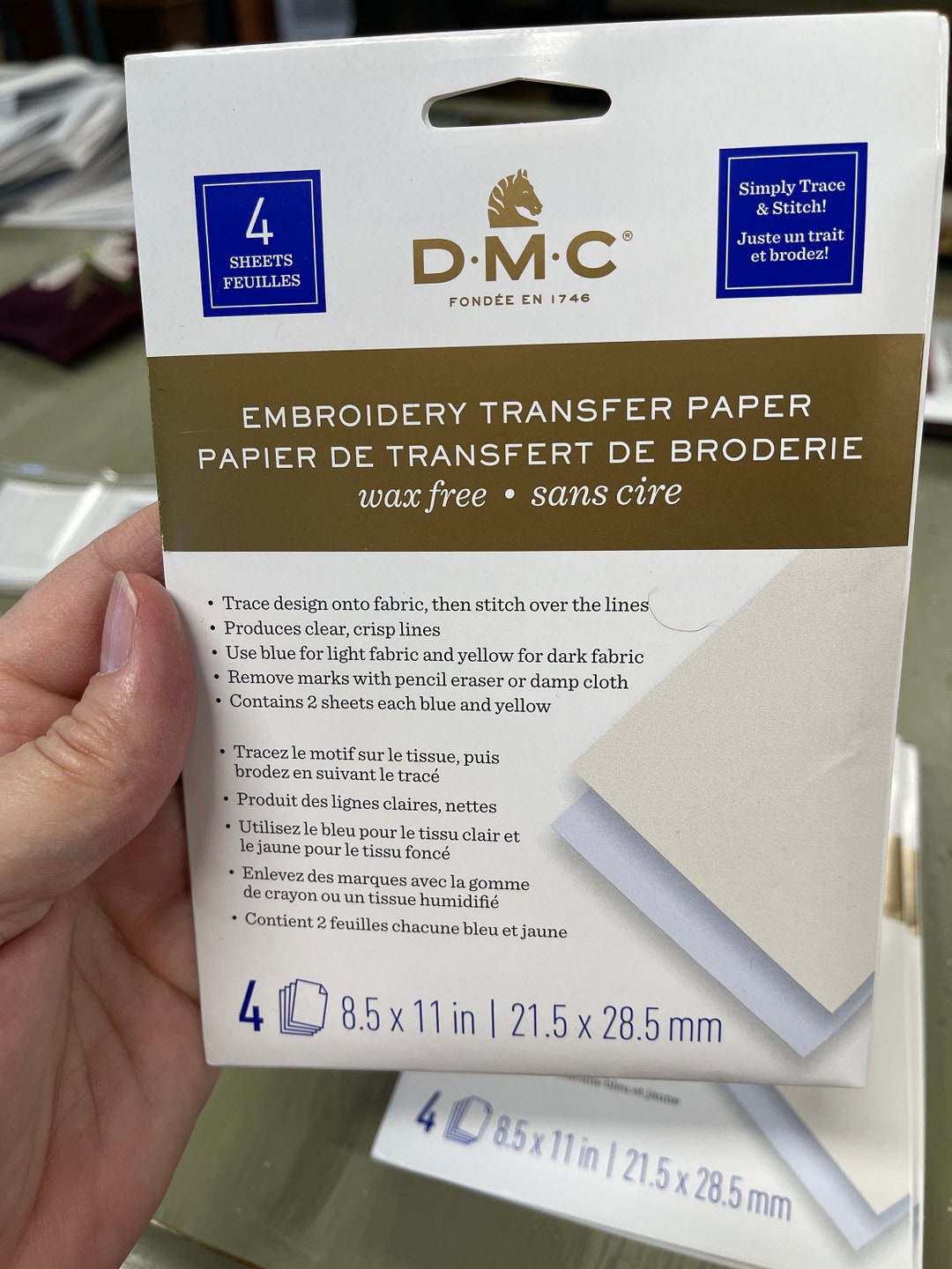 DMC Embroidery Transfer Paper Carbon Paper - Etsy