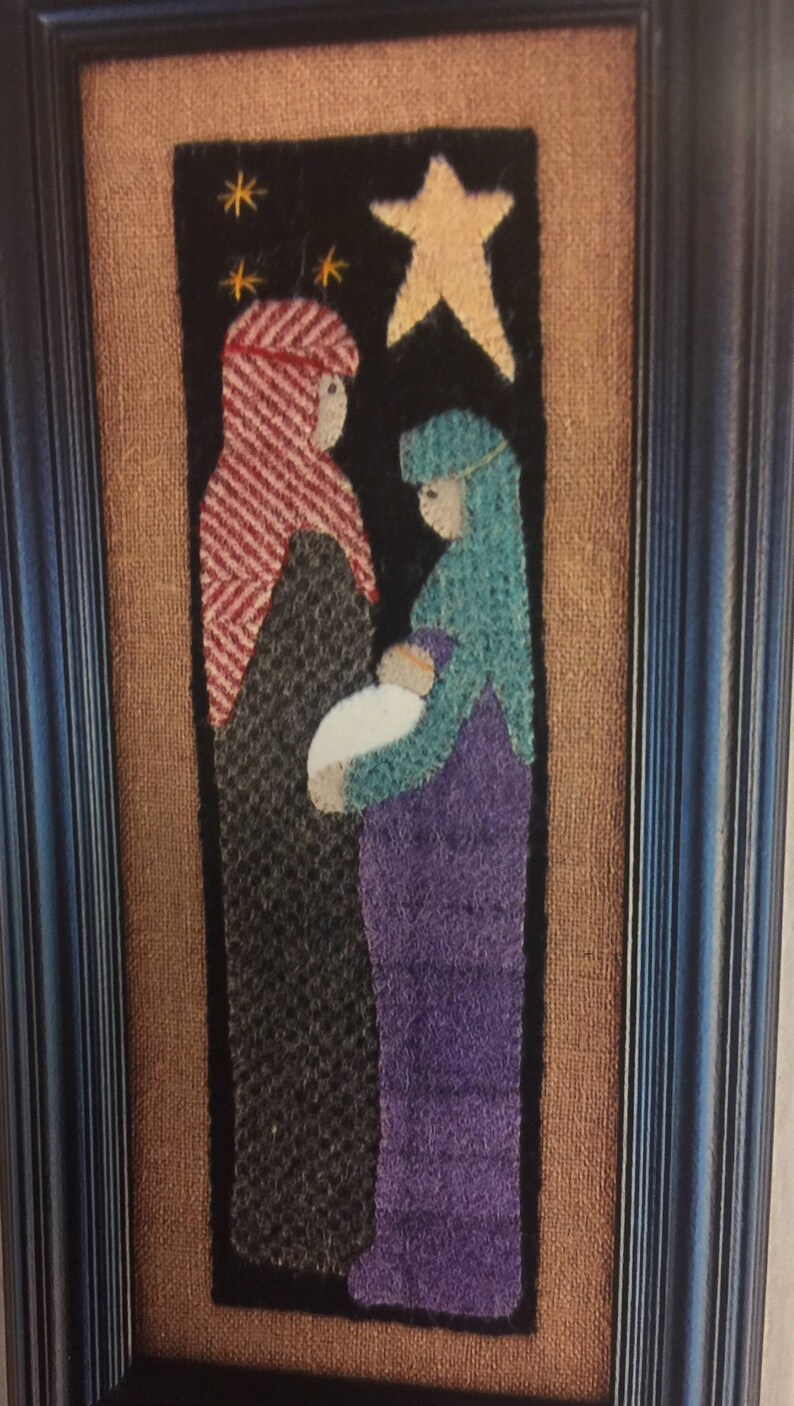 A Gift From Bethlehem Wool Appliqué Kit - Etsy