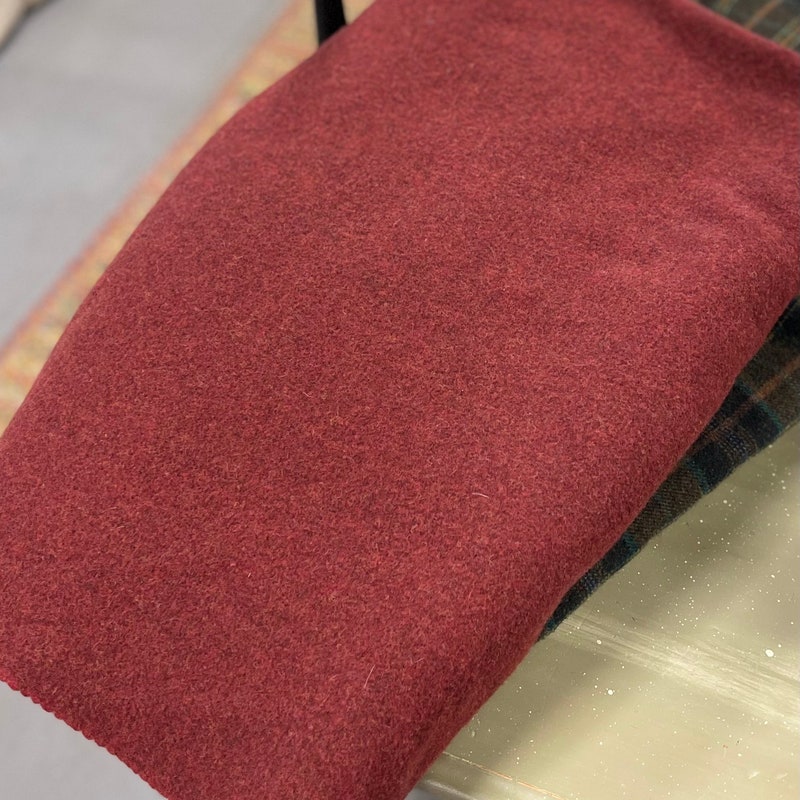 Dark Red Wool - Etsy