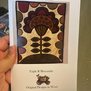 Pattern Only! Prim Posey Wool Applique Includes Pattern - Etsy