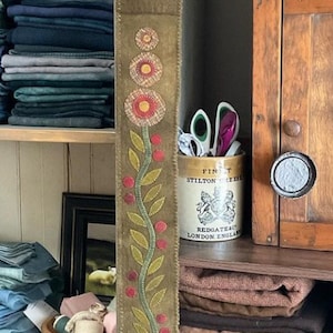 Primitive Yardstick Keeper Wool Appliqué Kit Includes Pattern - Etsy