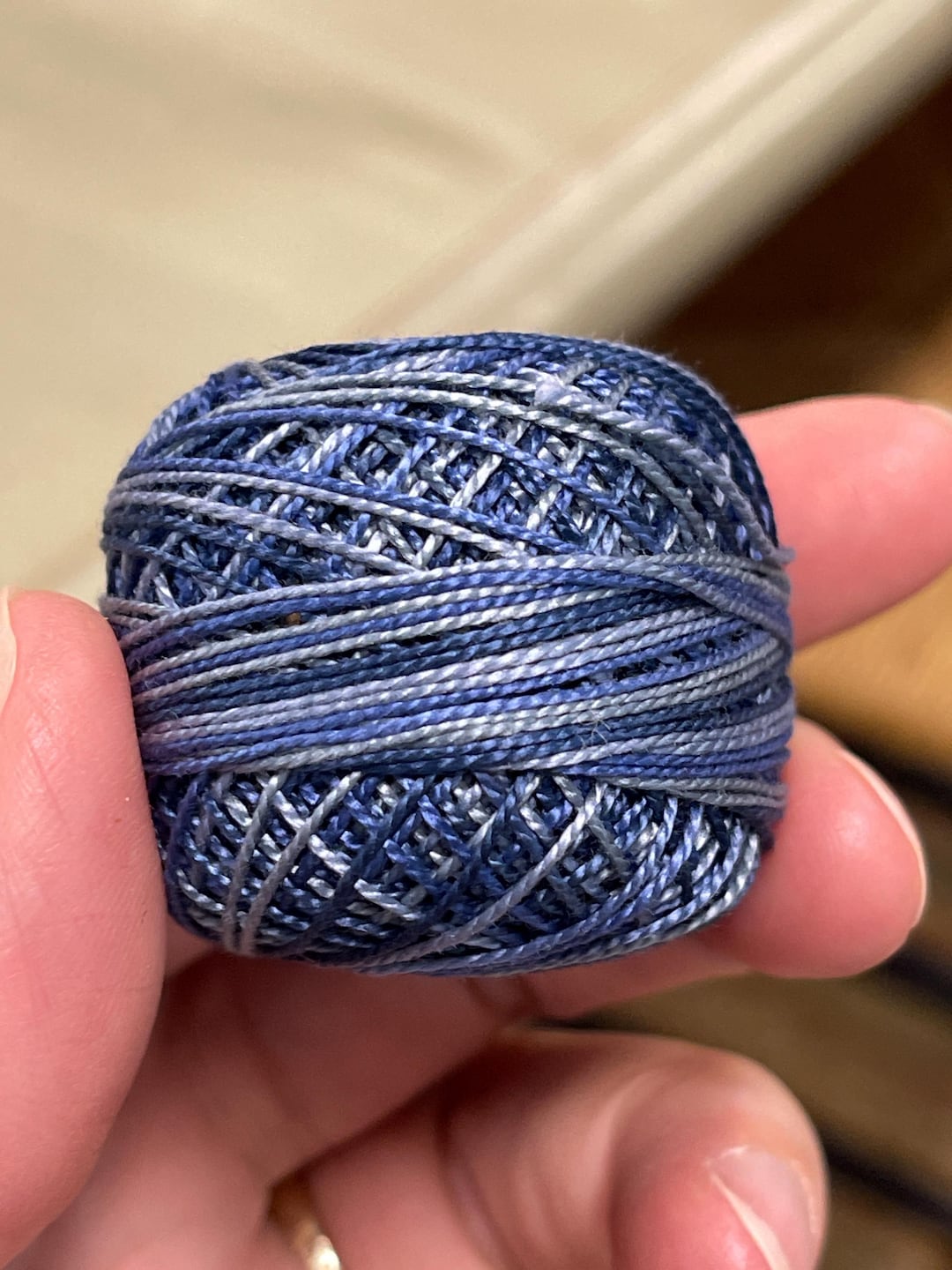 Valdani Pearl Cotton Variegated Blue Size 12 Color P7 - Etsy