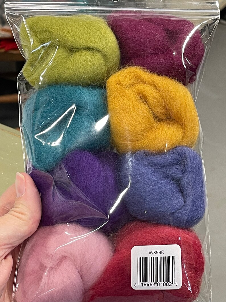Wool Roving Color Collections Needle Felting - Etsy