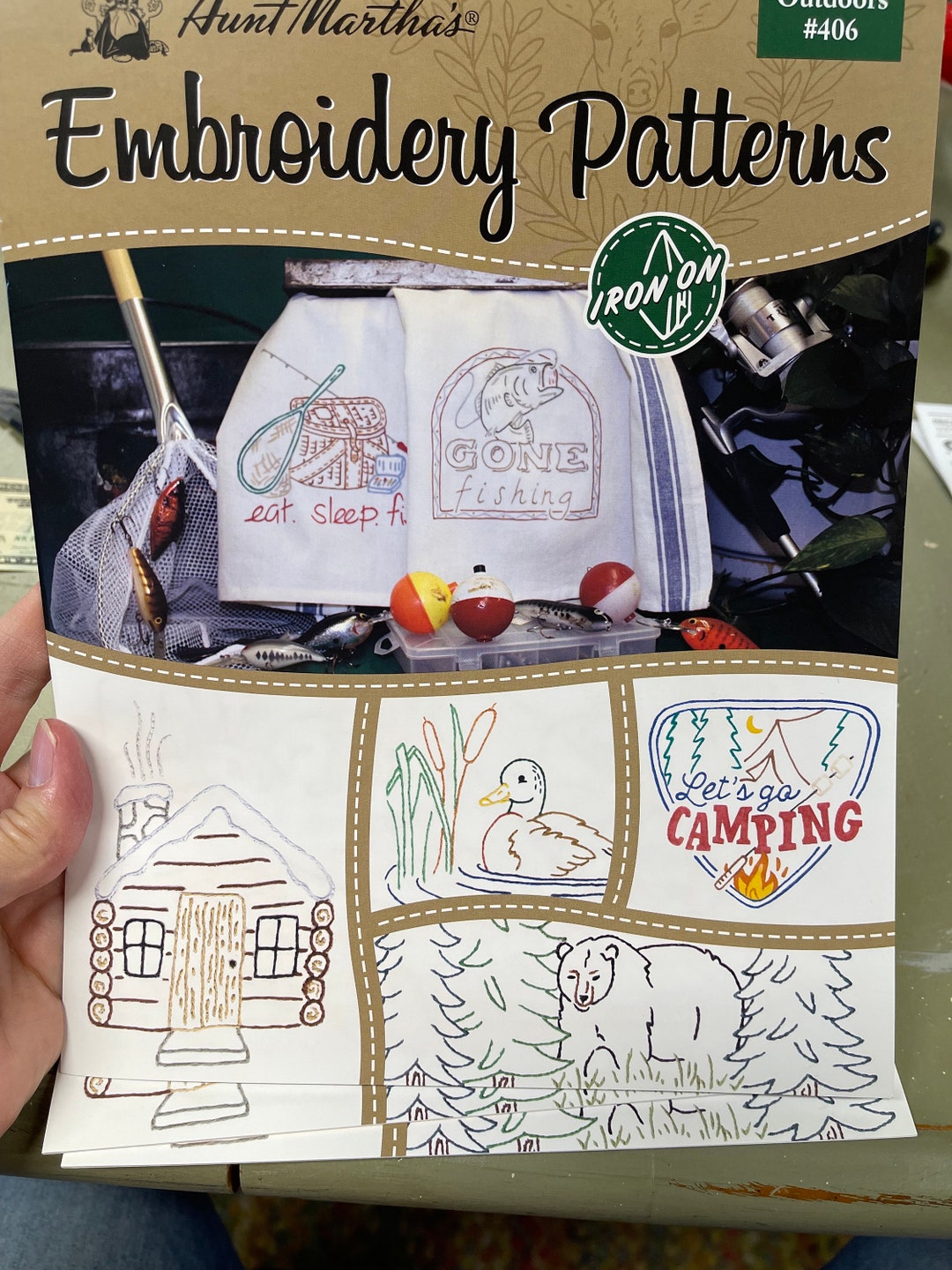 The Great Outdoors Iron on Transfer Book by Aunt Marthas Embroidery - Etsy