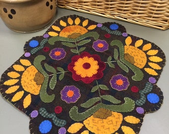 Bowl Full of Autumn Wool Appliqué Kit Includes Pattern - Etsy