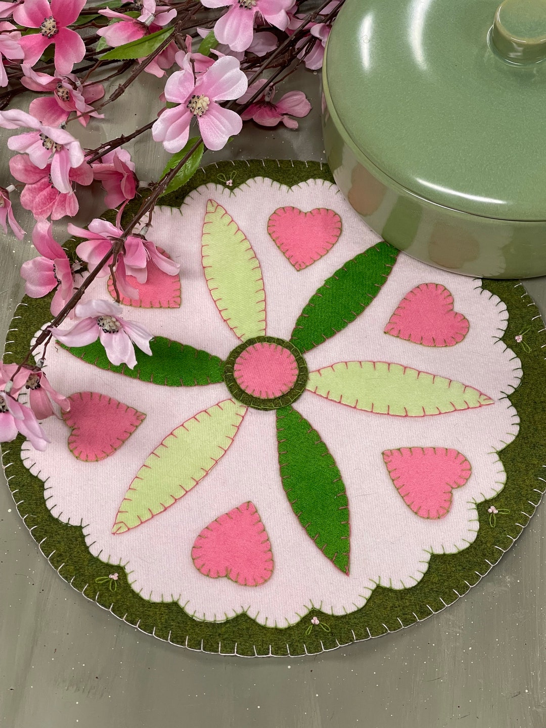 Nur Muster! Love Hex Applikation aus Wolle - Etsy.de