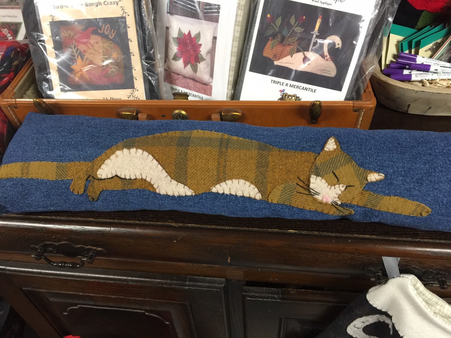 PDF Pattern Only catnap Wool Applique - Etsy