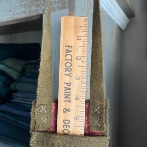 Primitive Yardstick Keeper Wool Appliqué Kit Includes Pattern - Etsy