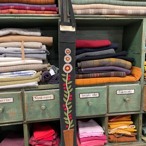 Primitive Yardstick Keeper Wool Appliqué Kit Includes Pattern - Etsy