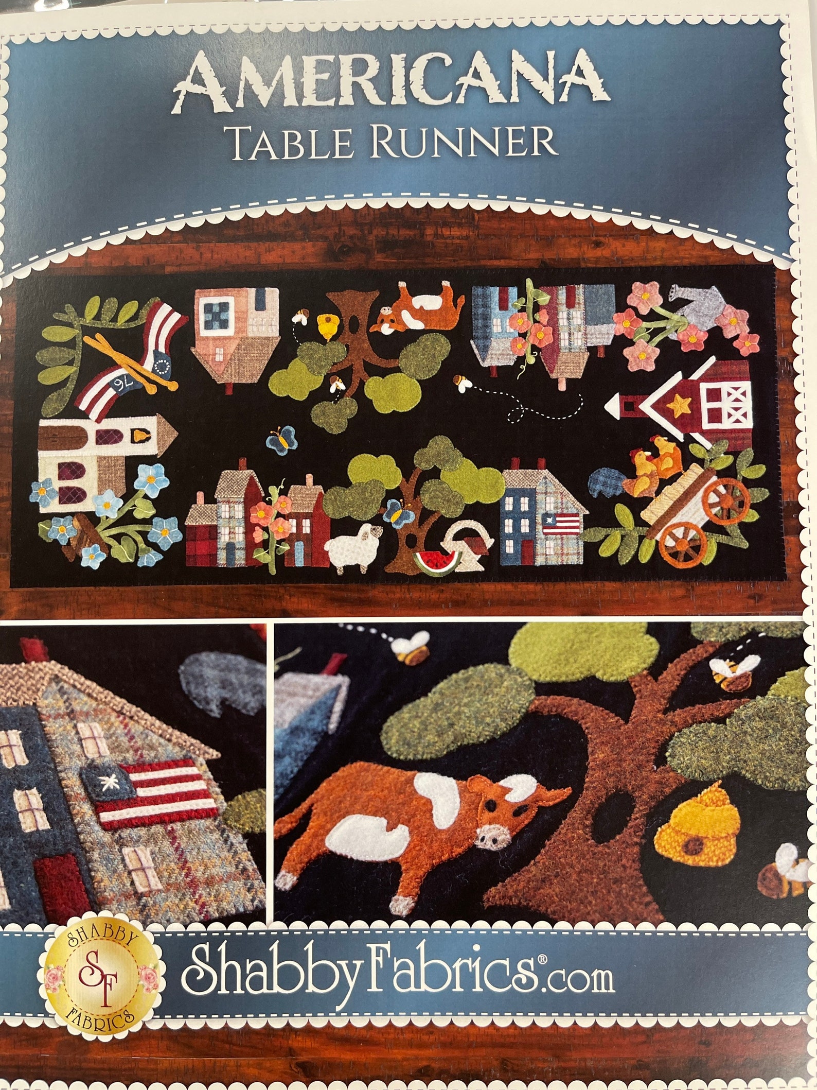 Americana Table Runner Wool Appliqué Kit - Etsy