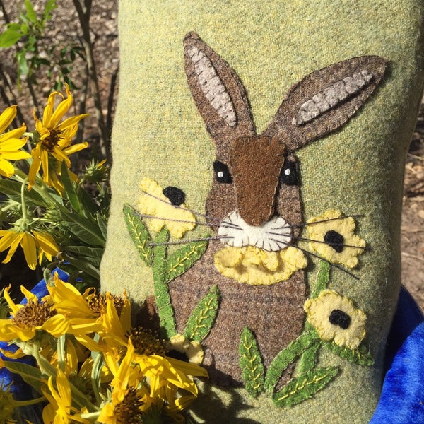 Wool Applique Pillow - Etsy