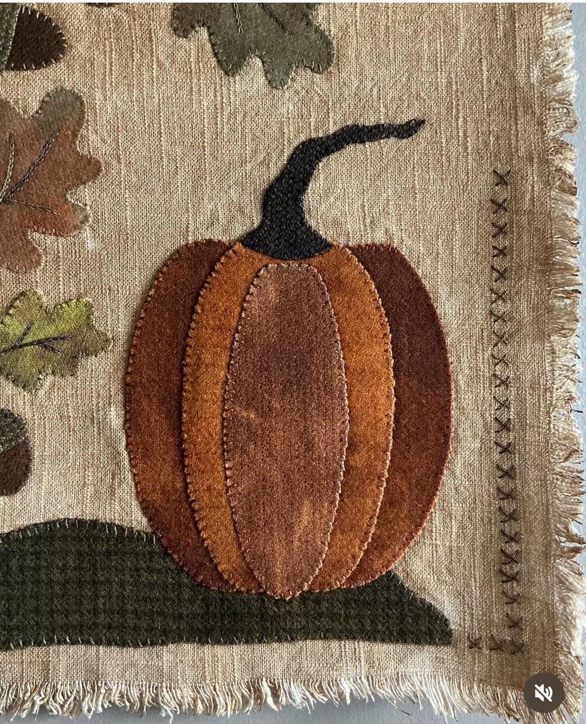 Digital Download! Autumn Oak Wool Applique - Etsy