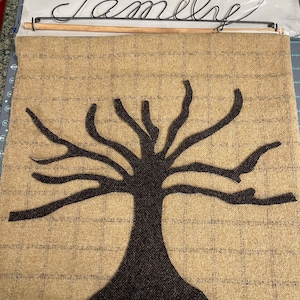 Family Tree Wall Hanging Wool Applique Kit - Etsy