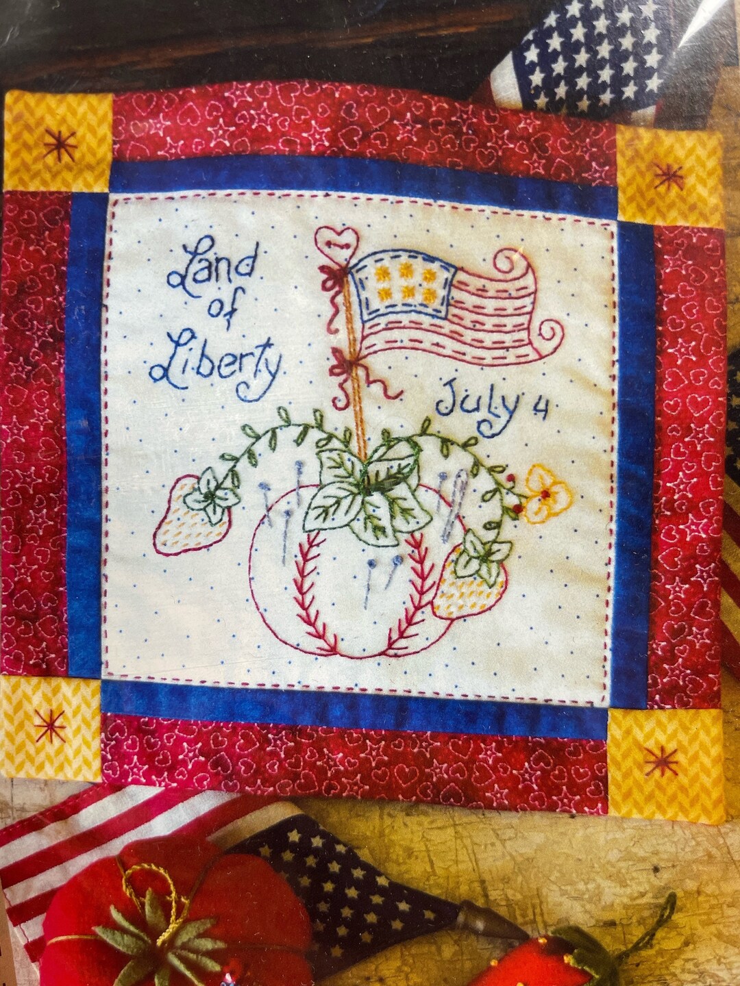 Land of Liberty by Bird Brain Designs Hand Embroidery Pattern - Etsy