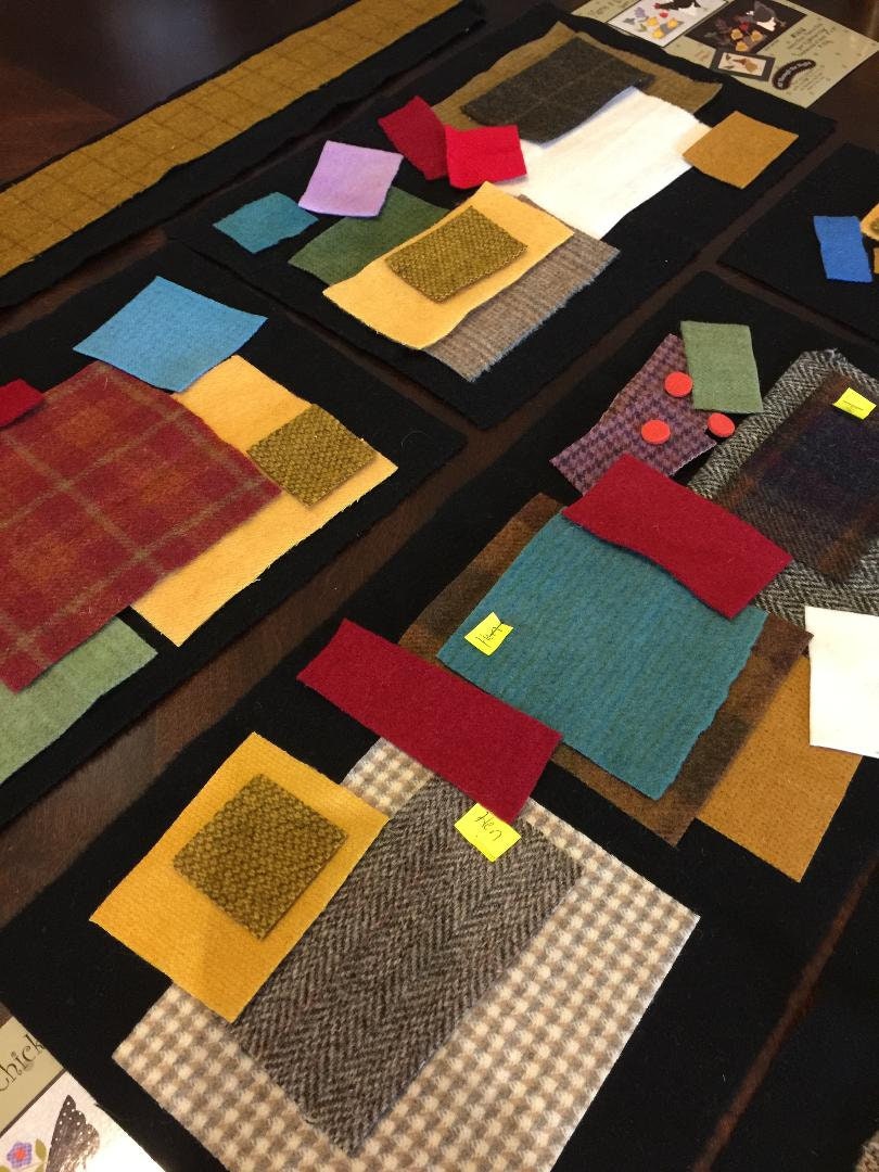 Here a Chick There a Chick Wool Applique Wall Hanging Quilt - Etsy