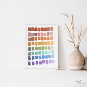 Paint Swatches Print, Colorful Paint Swatches, Colorful Paint Swatches ...