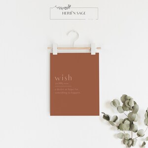 Definition Print, Typography Prints, Wish Print, Typography Poster ...