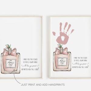 Mother's Day Craft Handprint Arts and Crafts, DIY Gift for Mom Activity ...