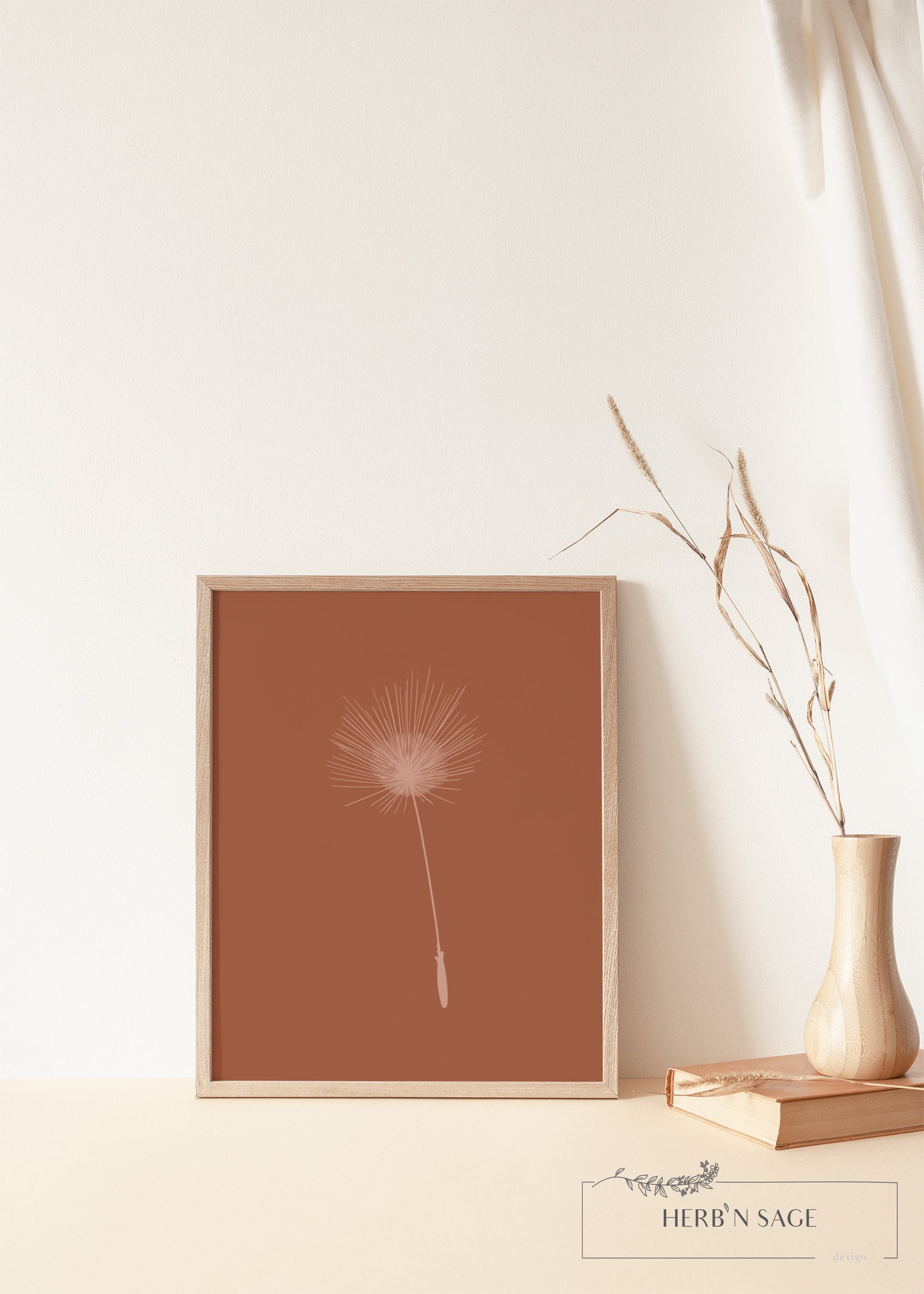 Dandelion Seed Print Dandelion Poster Dandelion Wall Decor | Etsy