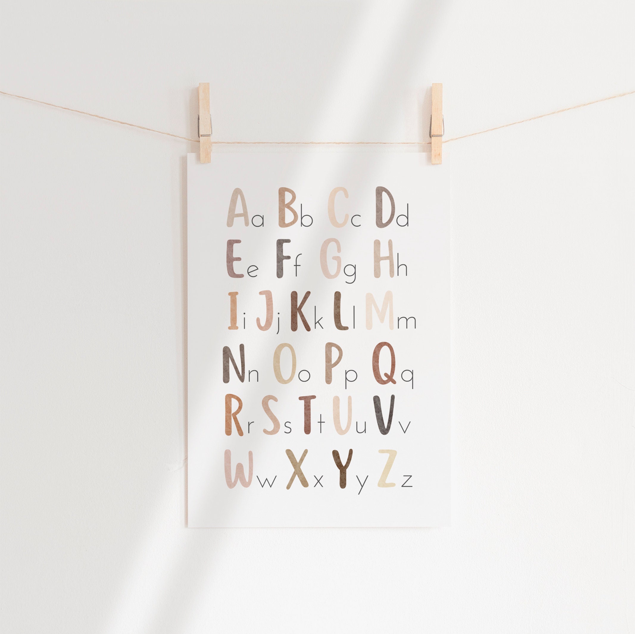 ABC Printable ABC Poster Educational Wall Art Educational | Etsy