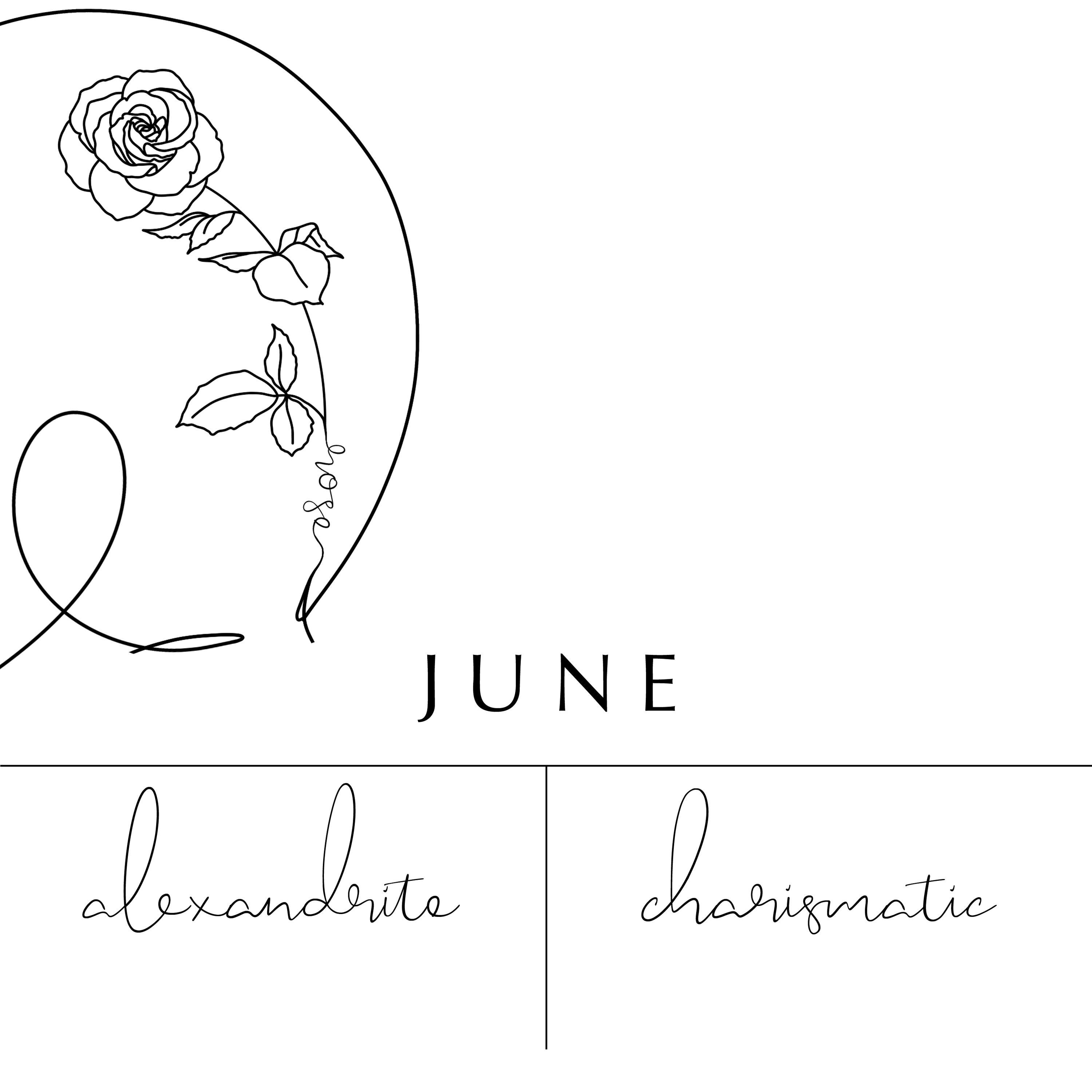 June Birth Month Print Birth Month Flower Birth Month Baby | Etsy