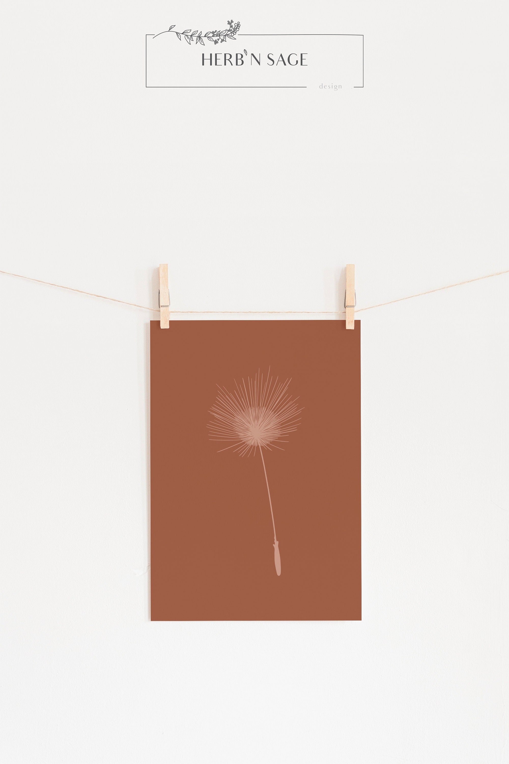 Dandelion Seed Print Dandelion Poster Dandelion Wall Decor | Etsy