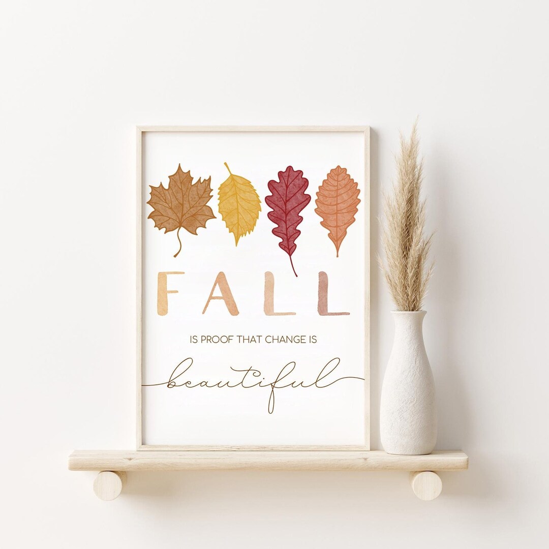 Fall Printable, Fall Sign, Autumn, Fall Print, Fall Home Decor, Autumn ...