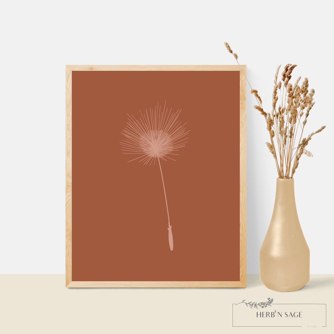 Dandelion Seed Print Dandelion Poster Dandelion Wall Decor | Etsy