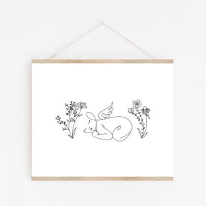 Loss of Baby Print, Miscarriage Gift, Sympathy Gift, Infant Loss, Line ...