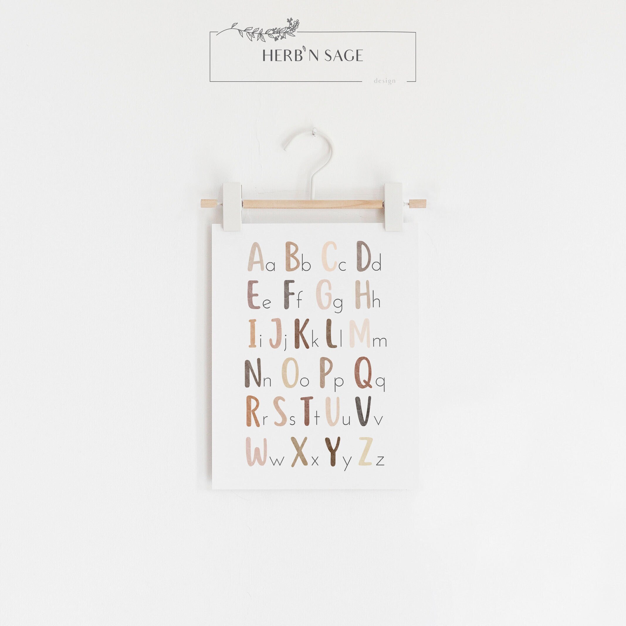 ABC Printable ABC Poster Educational Wall Art Educational | Etsy