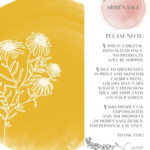 Yellow Daisy Watercolor Print Instant Digital Download Printable ...