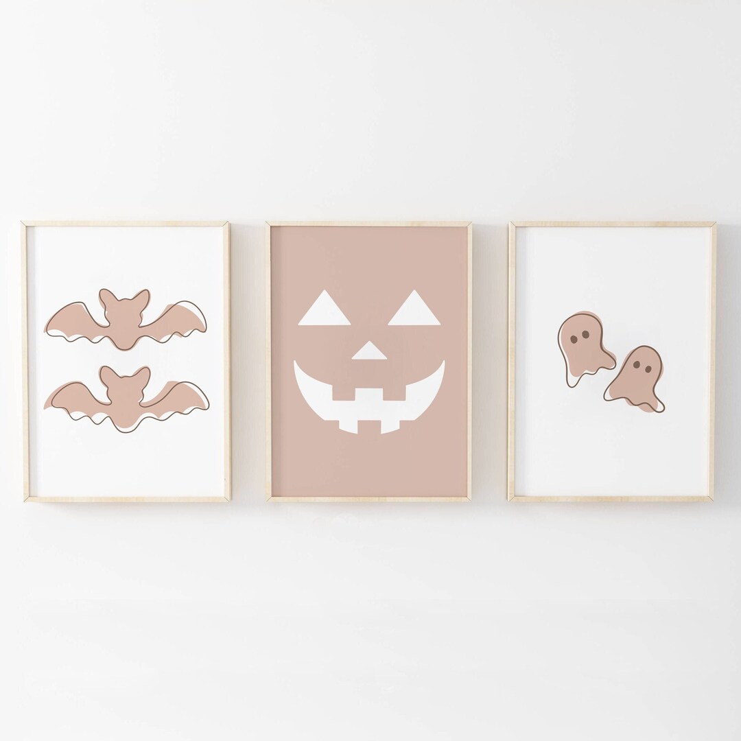 Boho Halloween SET of 3 Halloween Nursery and Kid Print Bundle ...