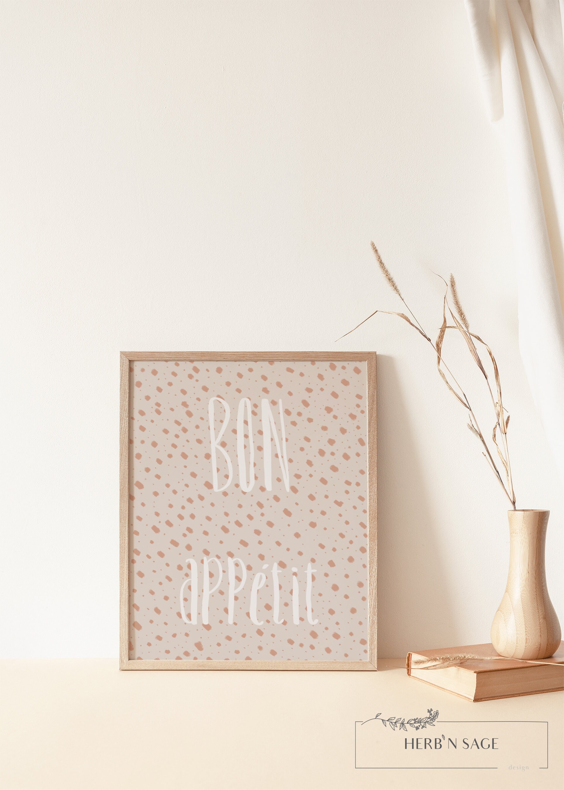 Bon Appetit Sign Print Food Quotes Bon Appetit Quotes Boho | Etsy