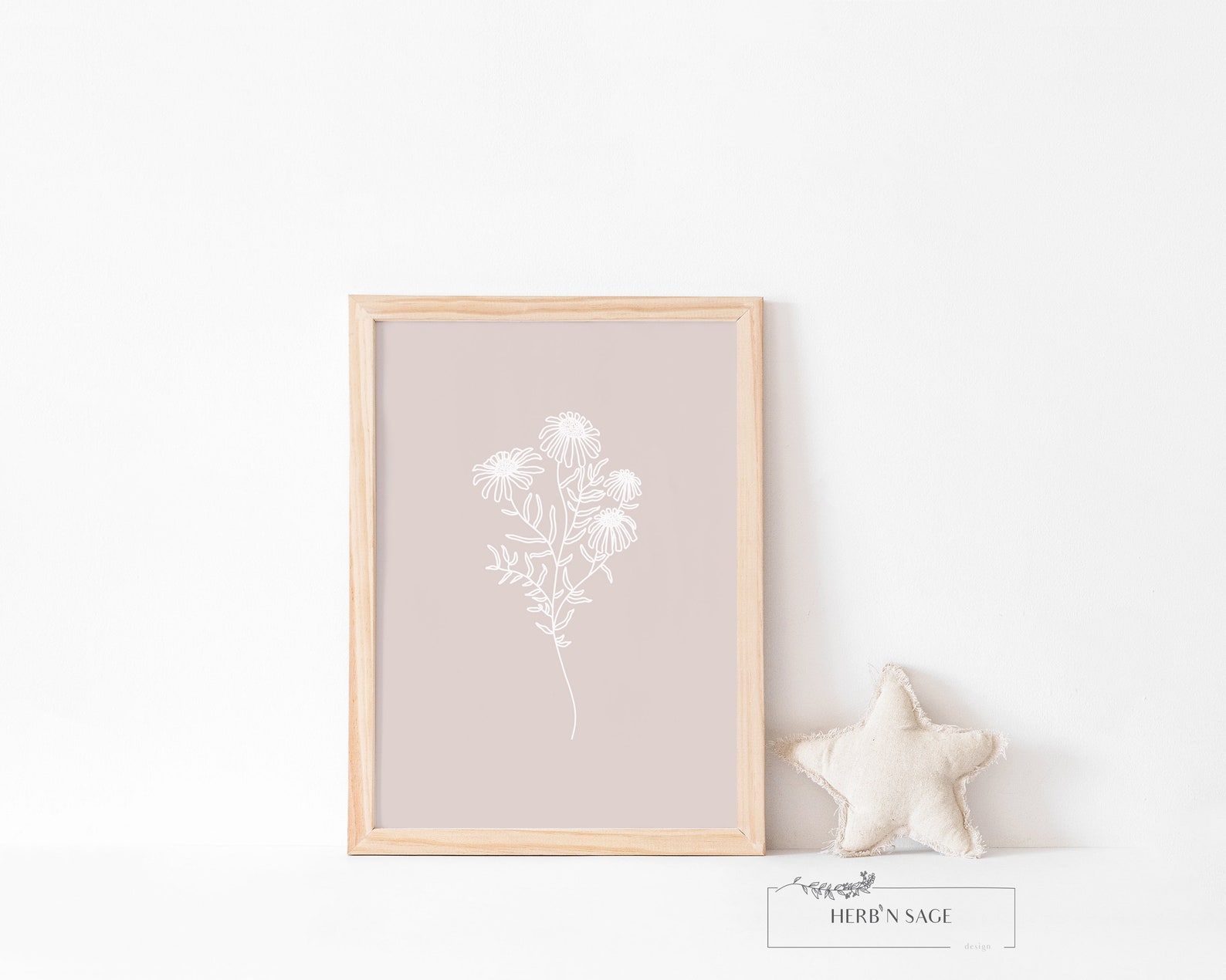 Daisy Print, Wildflower Poster, Wildflower Print, Digital Download ...