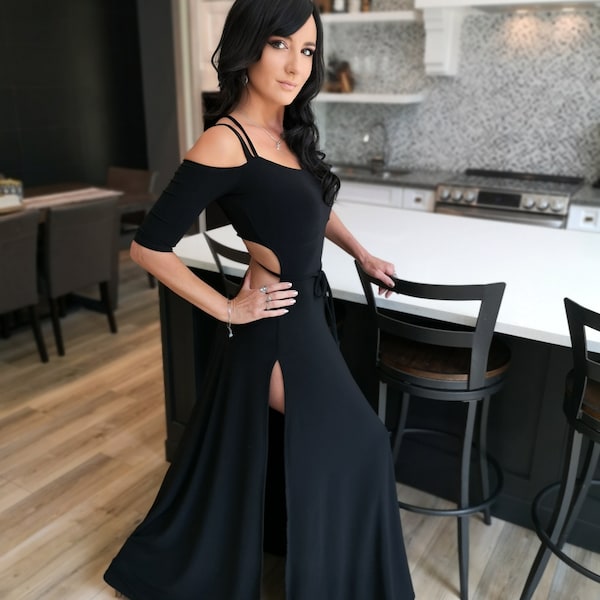 Double High Slit Dress - Etsy