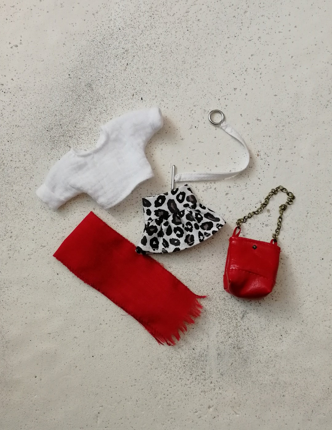 Leopard Skirt Set, Black and White, Obitsu 22 Cm, Blythe, Dal - Etsy