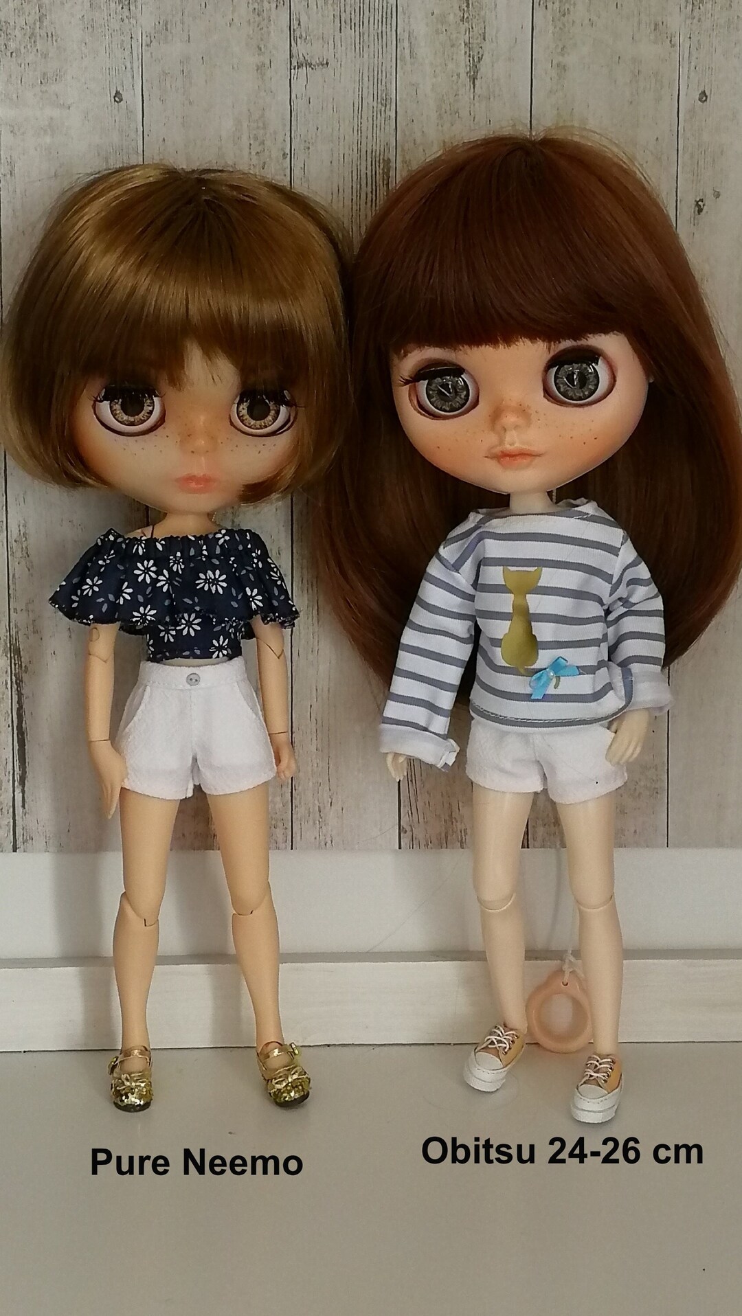 White Shorts Set, Floral Bardot Top, Sky Blue Sailor Top, Blythe ...