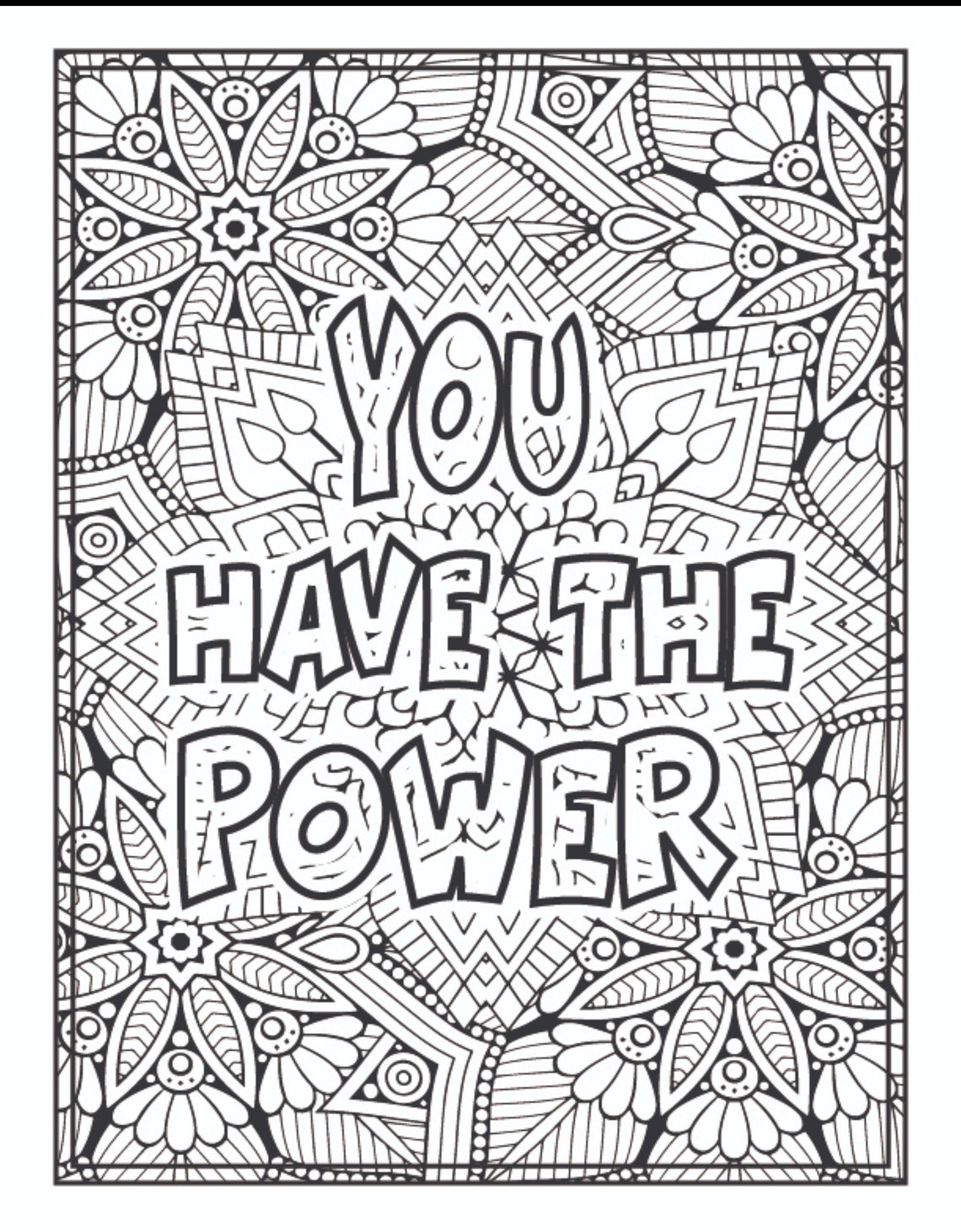 50 Inspirational Coloring Pages | Motivational Coloring Book Pages ...